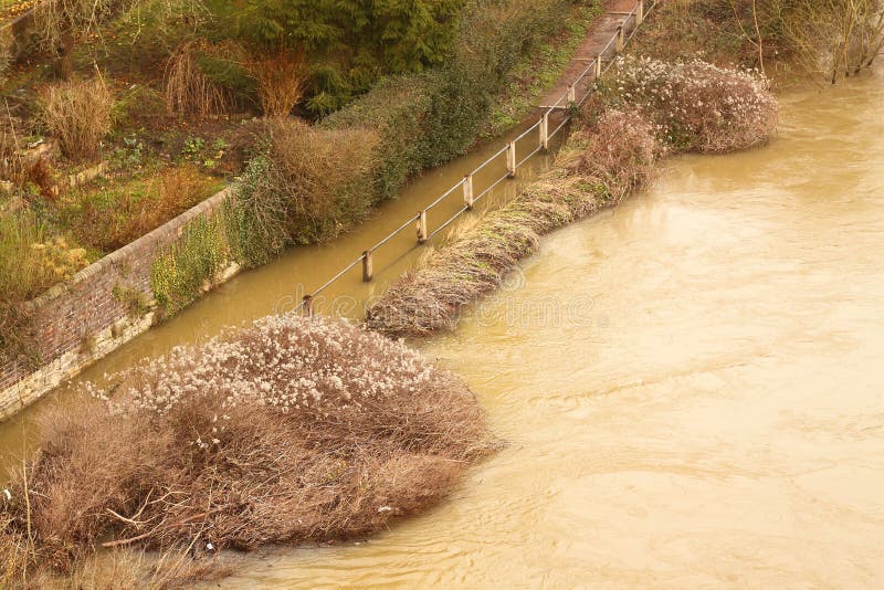 Flooded path stock image. Image of path, environmental - 37819821