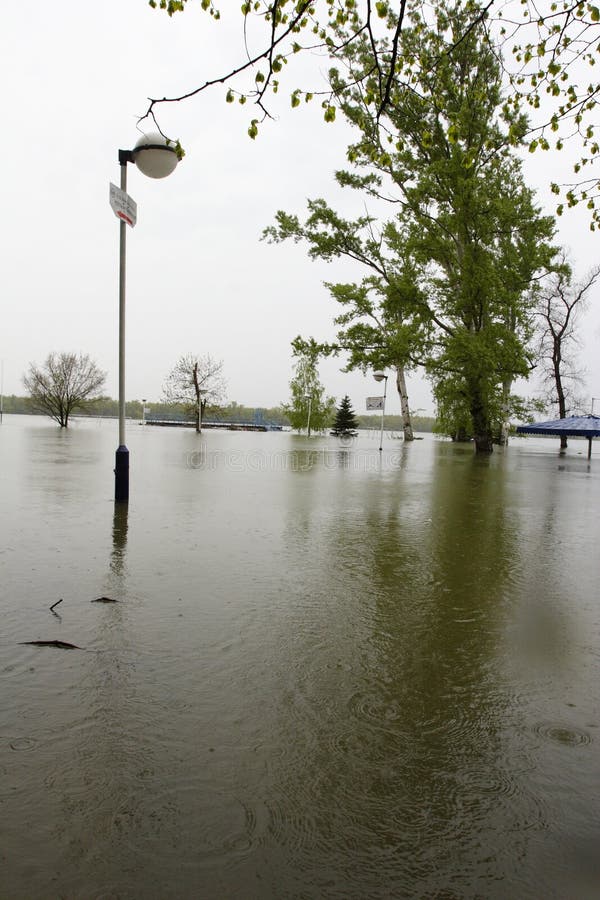 Flooded river stock image. Image of level, deluge, catastrophe - 698425
