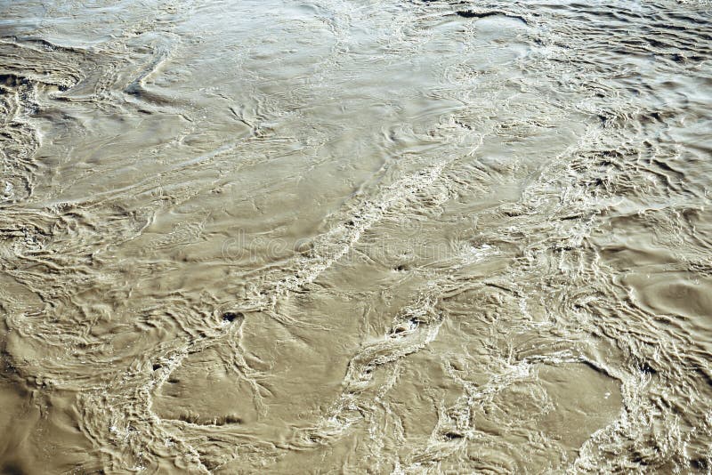 Flooded River. Effect of Climate Change Stock Image - Image of overflow ...