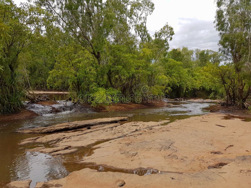 Flooded river stock image. Image of landscape, aussie - 103108517