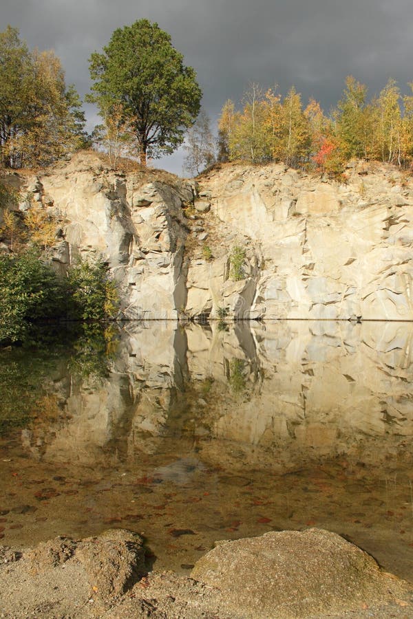 Flooded stone quarry stock image. Image of nature, minerals - 21878223