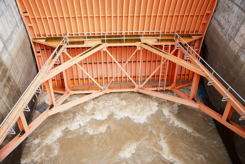 Floodgate stock photo. Image of business, river, bollard - 41670978
