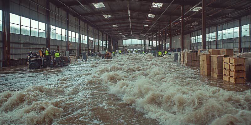 Flooding Disrupts Warehouse Operations As Heavy Rain Causes Rapid Water ...