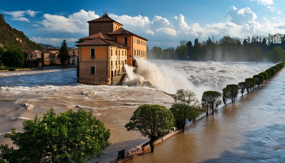 Flooding in Emilia Romagna, Italy - Severe Weather Disaster Stock ...