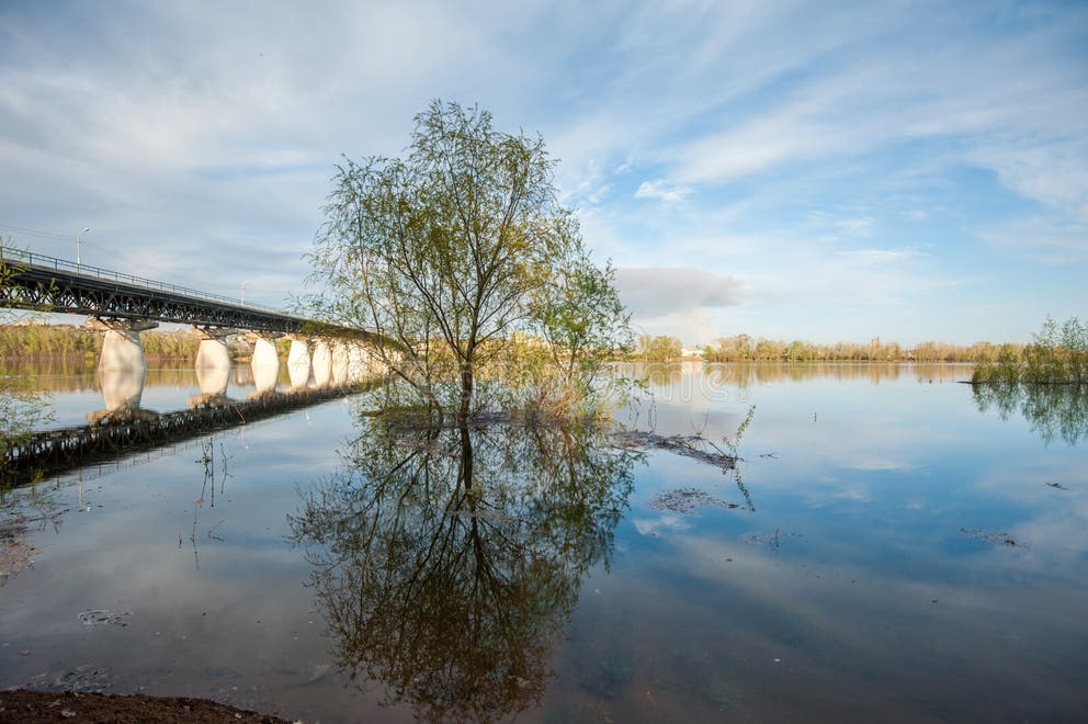 Flooding on the River Akhtuba Stock Photo - Image of water, river: 75640952