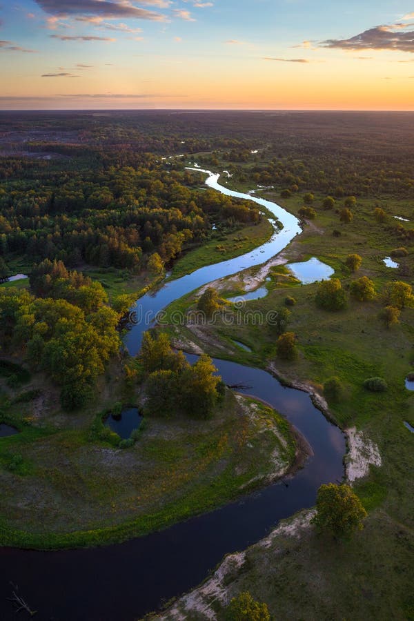 Belarusian landscape stock photo. Image of palessie, summer - 92522602