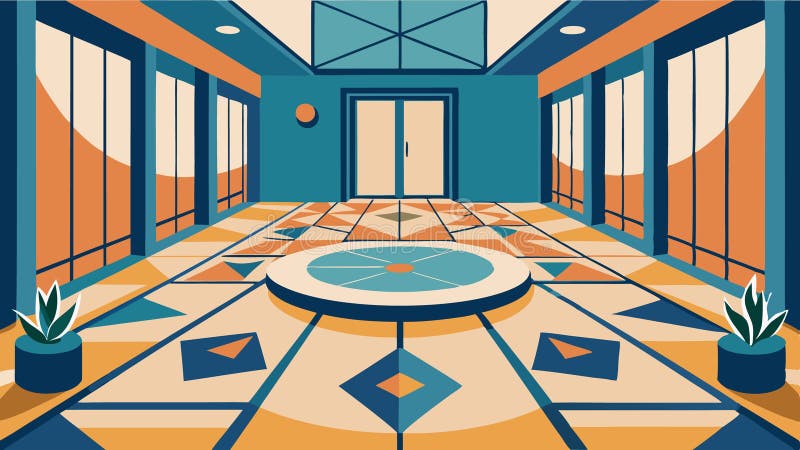 The Floor of the Atrium is Made Up of Different Textures and Patterns ...