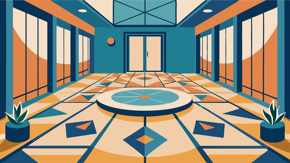 The Floor of the Atrium is Made Up of Different Textures and Patterns ...