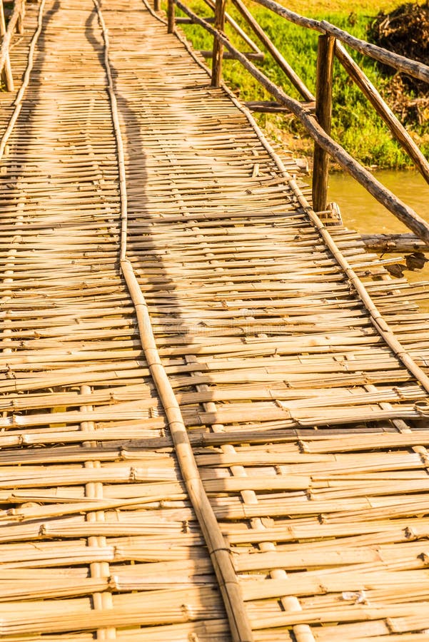 Floor of bamboo bridge stock photo. Image of texture - 188568018