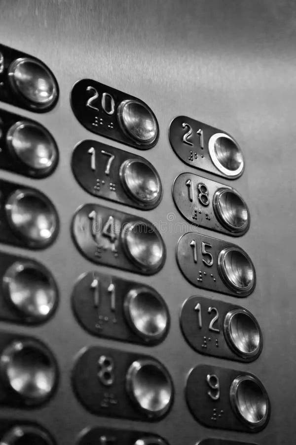 Floor Buttons in the Elevator Stock Photo - Image of movement, light: 186714630