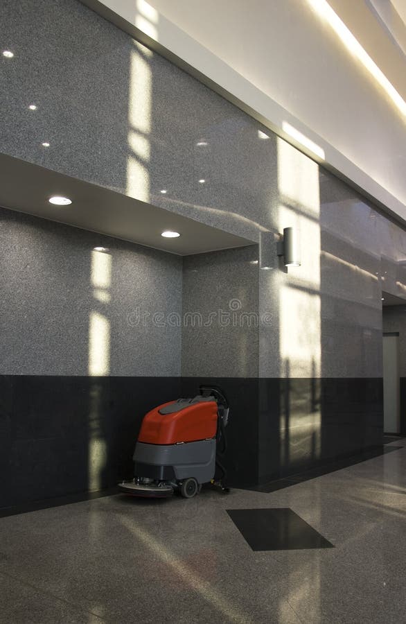 Floor cleaning machine stock image. Image of commercial - 23443635