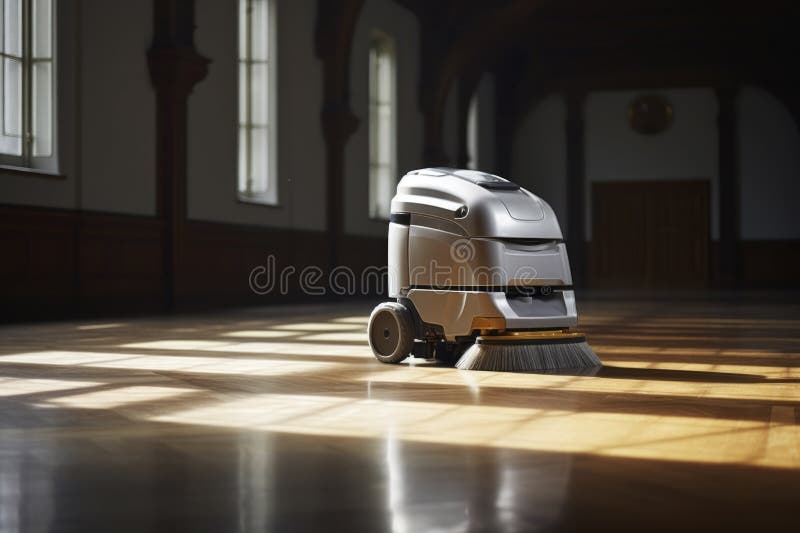 Floor Cleaning Machine. Generative AI Stock Illustration - Illustration ...