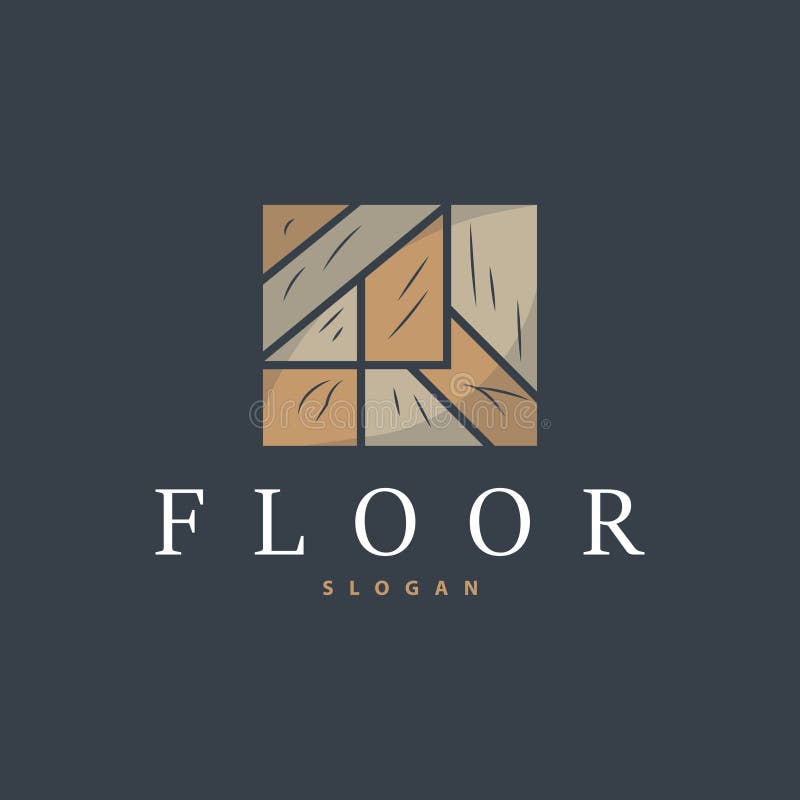 Floor Design Logo, Home Decoration Ceramic Tile Vector Illustration ...