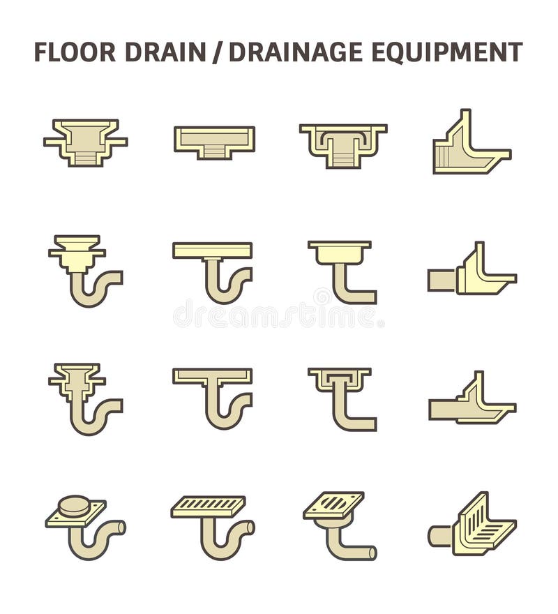 Floor drain icon stock vector. Illustration of icon - 102323175