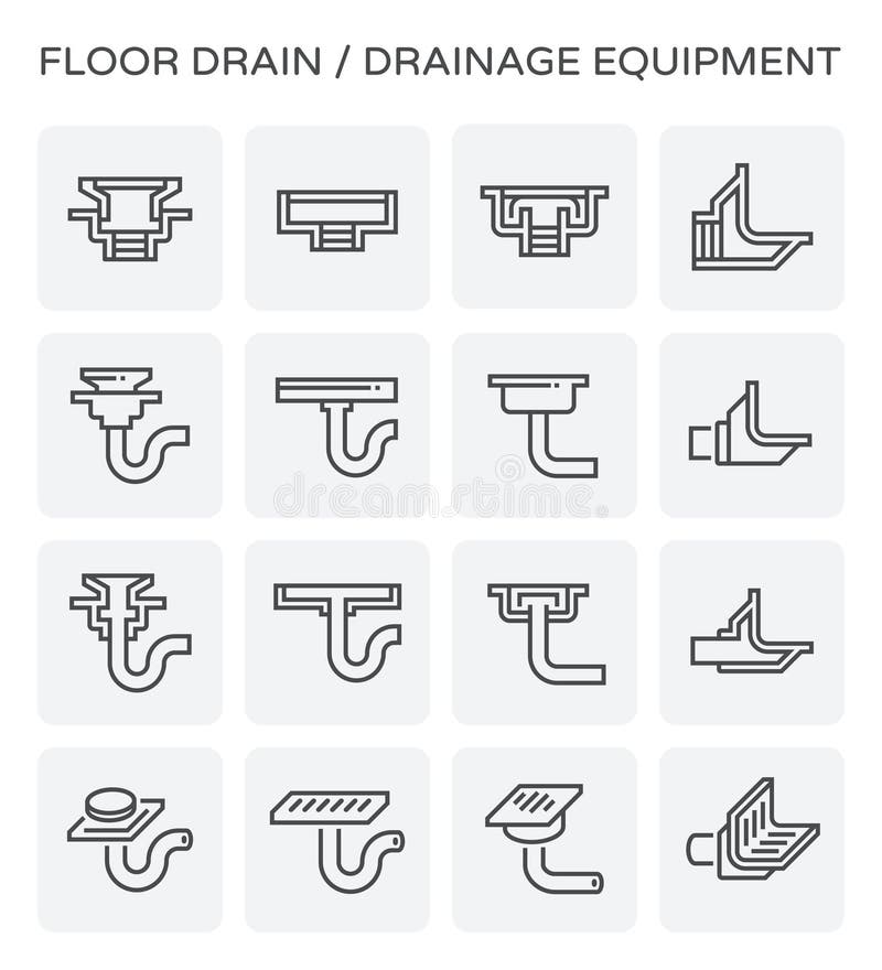 Floor drain icon stock vector. Illustration of cover - 108572886