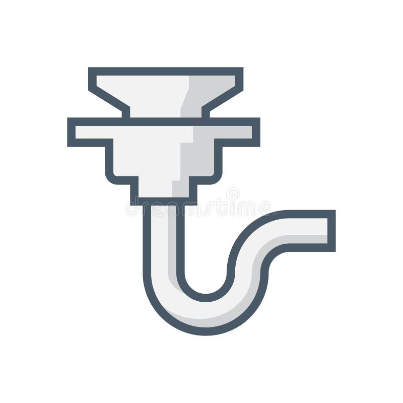 Floor drainage icon stock vector. Illustration of drain - 188313818