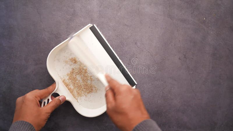 Floor Dust with Dust Pan Close Up , Stock Footage - Video of dust, tool ...