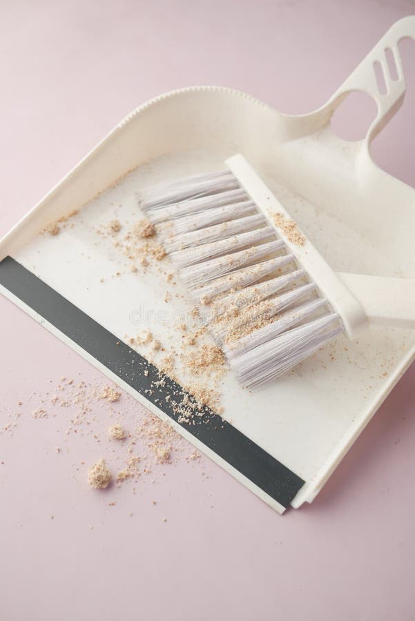 Floor Dust with Dust Pan Close Up , Stock Photo - Image of home, dusty ...