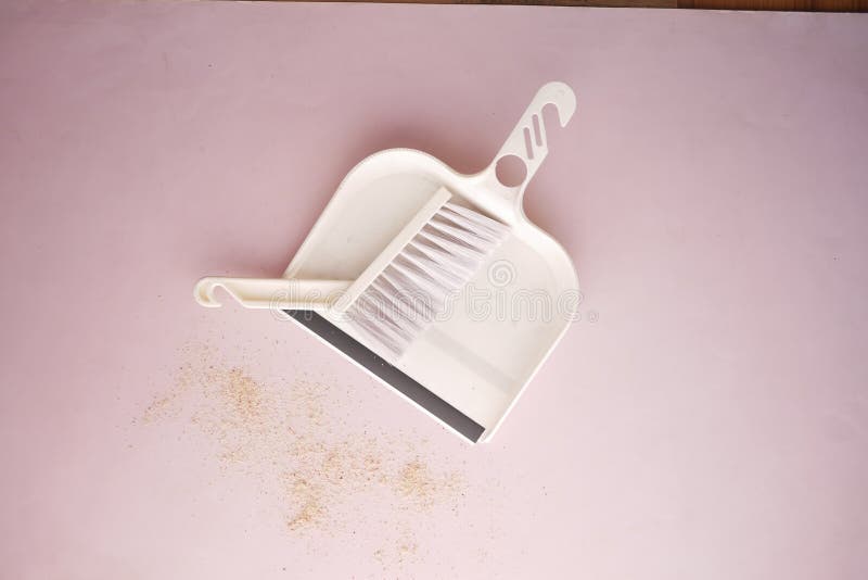 Floor Dust with Dust Pan Close Up , Stock Image - Image of cleanup ...