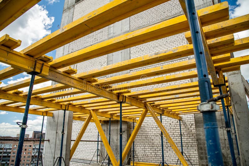 Floor formwork beam stock image. Image of beam, form - 204816635