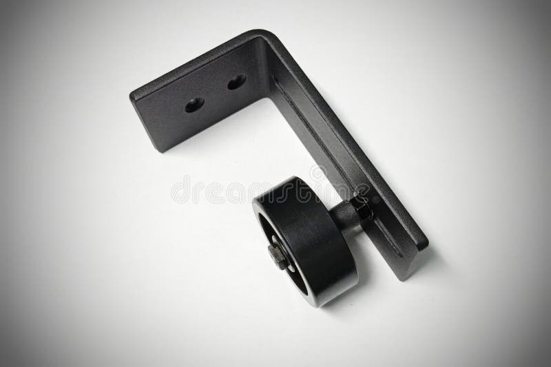 A Floor Guide Wheel for Automatic Sliding Glass Doors Stock Image ...