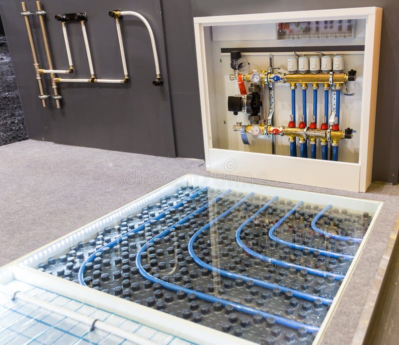 Heating Floor System Collector Stock Image - Image of energy, heater ...
