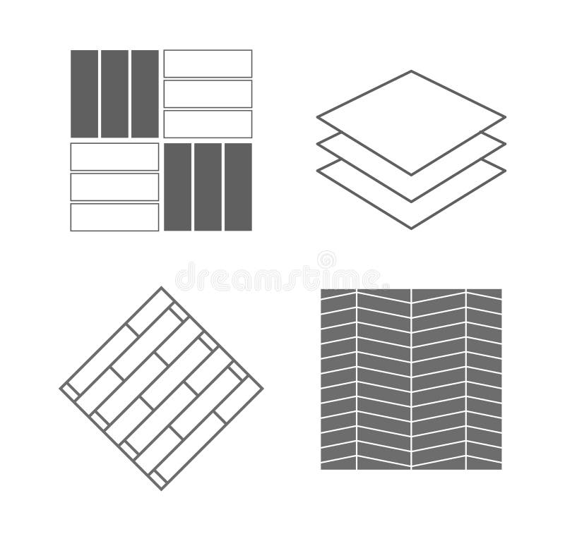 Floor icon set isolated stock vector. Illustration of repair - 224736835