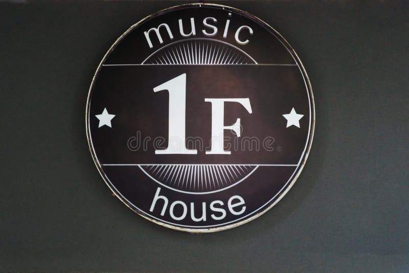 Floor indicator editorial stock image. Image of cafe - 78780319