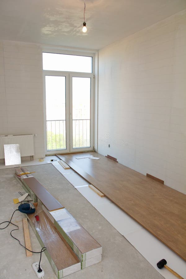 Floor Installation and Equipment Stock Image - Image of installing ...