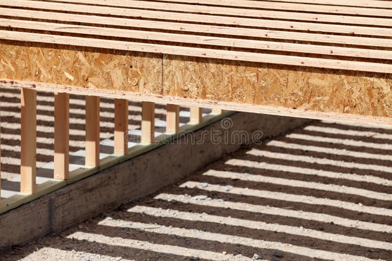 Silent Style Floor Joists, Made from Engineered Wood, in the Floor of ...