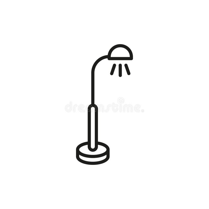 Floor Lamp Icon Vector Icon Design Templates Simple and Modern Concept ...