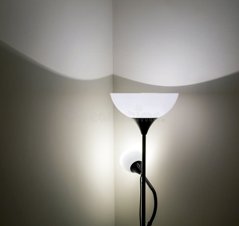 Floor lamp in interior stock photo. Image of decorative - 50503690