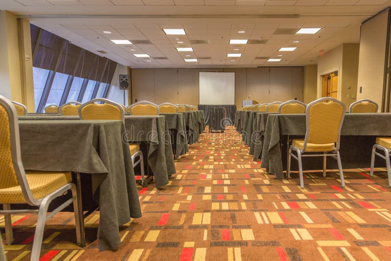 Floor Level View of Conference Room Stock Image - Image of level ...