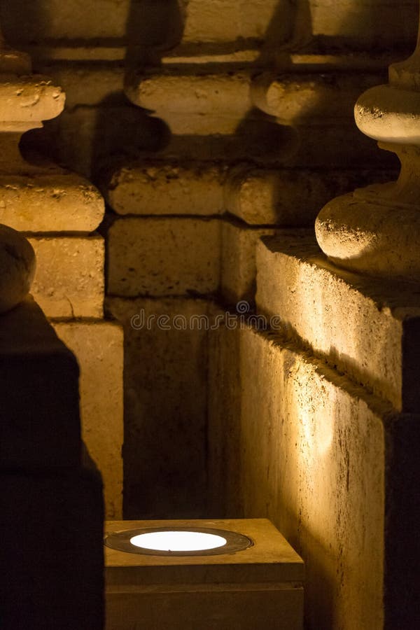 Historic Building with Front Portico and Colonnade Stock Photo - Image ...