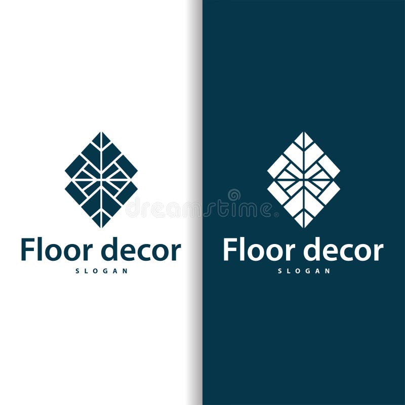 Floor Logo Simple Abstract Design Home Decoration Ceramic Tile Vector ...