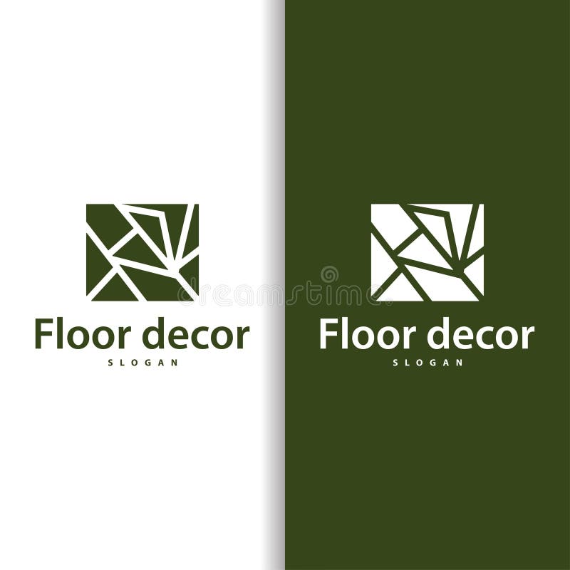 Floor Logo Simple Abstract Design Home Decoration Ceramic Tile Vector ...