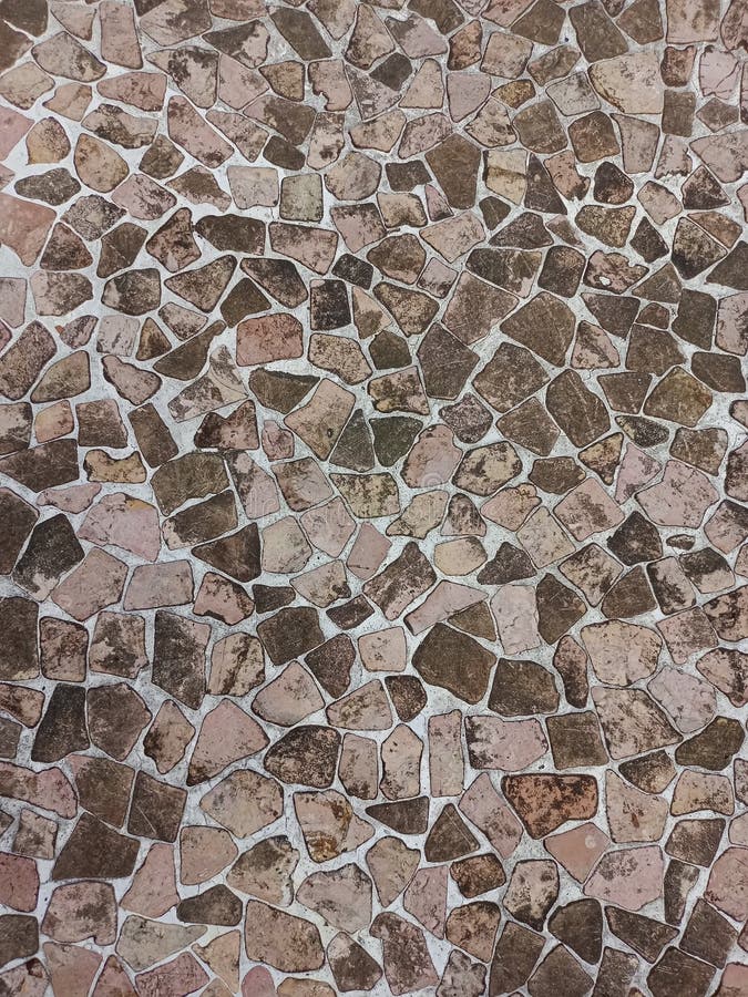 Floor Made of Natural Stone Fragments. Stock Image - Image of fragments ...