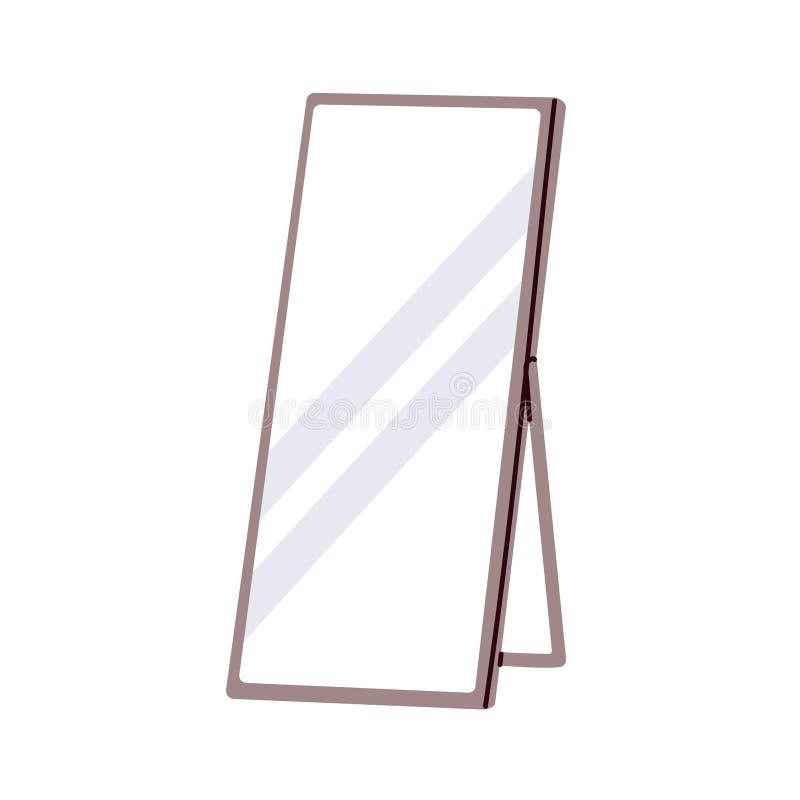 Floor Mirror on Stand. Big Large Full-length Rectangle Frame, Home Room ...