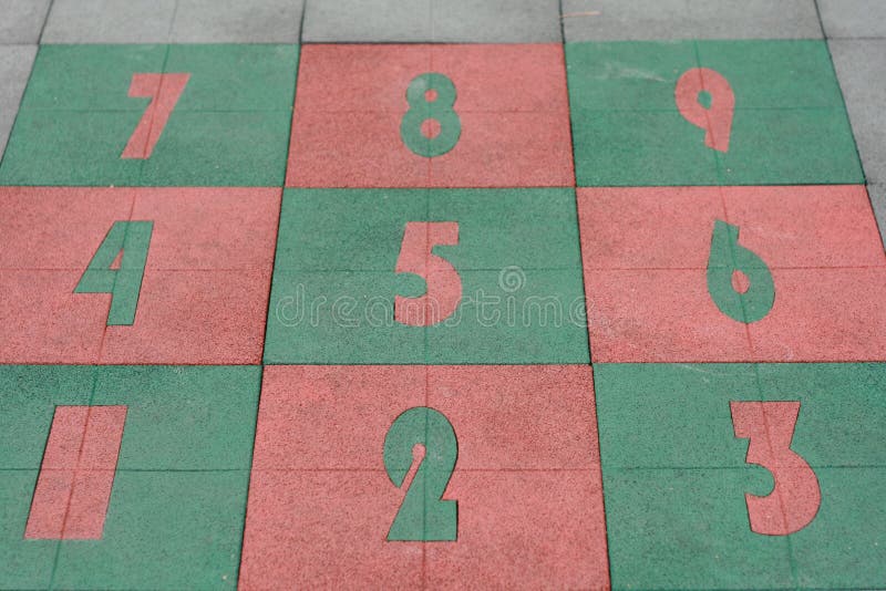 Floor with numbers stock photo. Image of eight, outdoor - 69187068