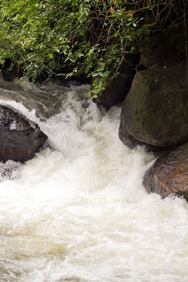 Floor Perspective and Mountain Waterfall Stock Image - Image of lakes ...