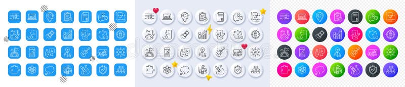 Floor Plan, Algorithm and Budget Accounting Line Icons. for Web App ...