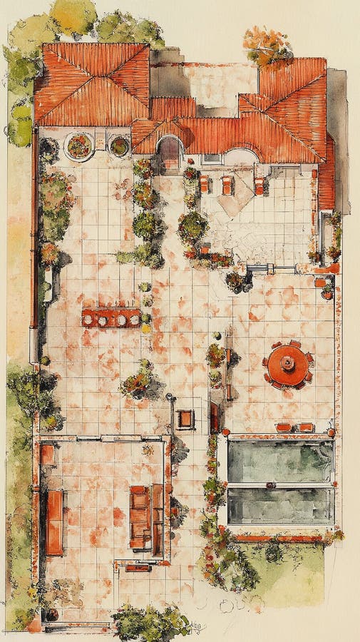 Floor Plan of a Contemporary Home Featuring a Sunroom and Built-in ...