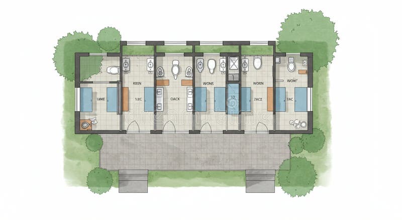 Narrow Rectangular Building Stock Illustrations – 278 Narrow ...