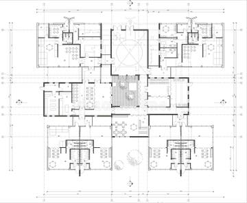 Floor Plan of the Kindergarten Stock Illustration - Illustration of ...