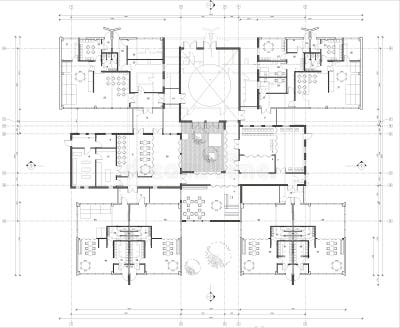 Floor Plan of the Kindergarten Stock Illustration - Illustration of ...