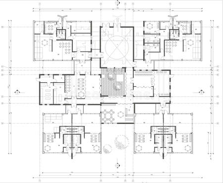 Floor Plan of the Kindergarten Stock Illustration - Illustration of ...