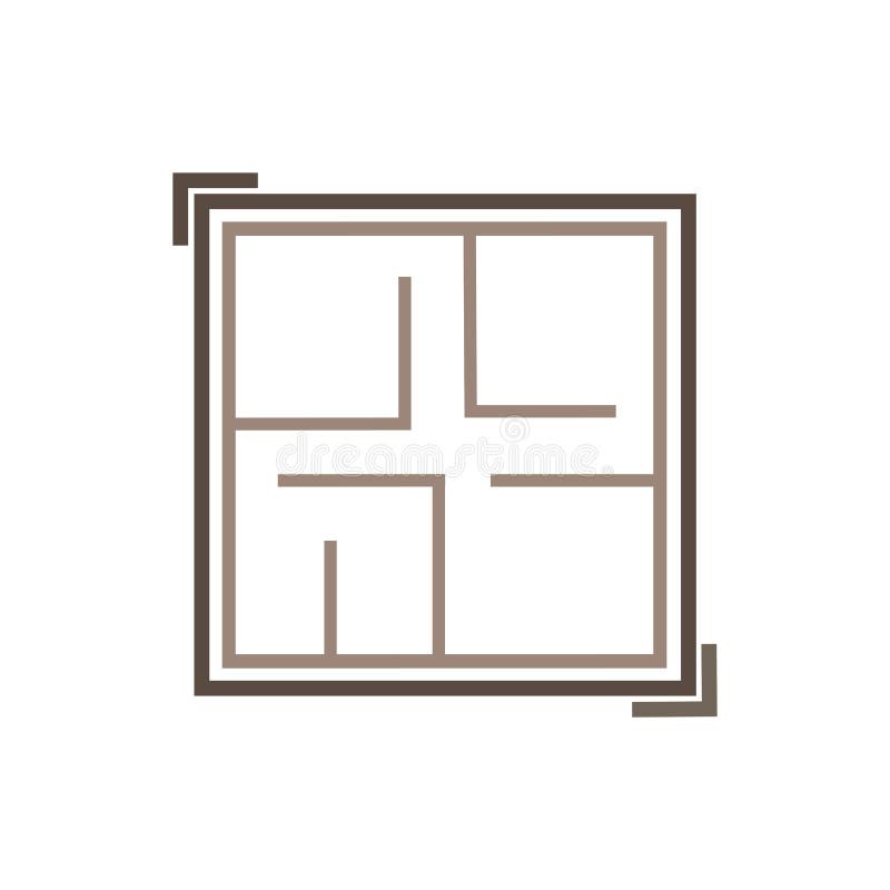 Floor plan logo vector stock vector. Illustration of design - 173774931