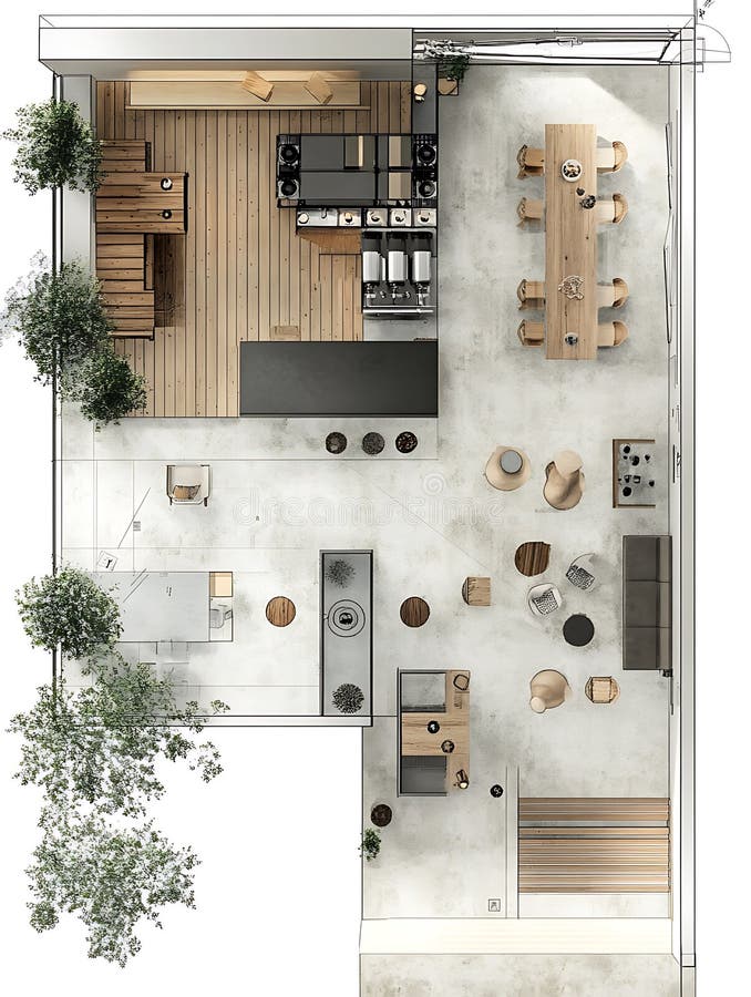 L Shaped Floor Plan Restaurants