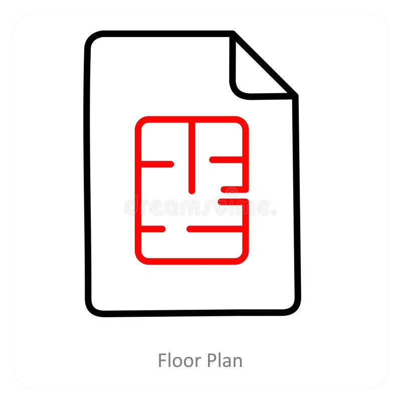 Floor Plan stock illustration. Illustration of project - 338937158