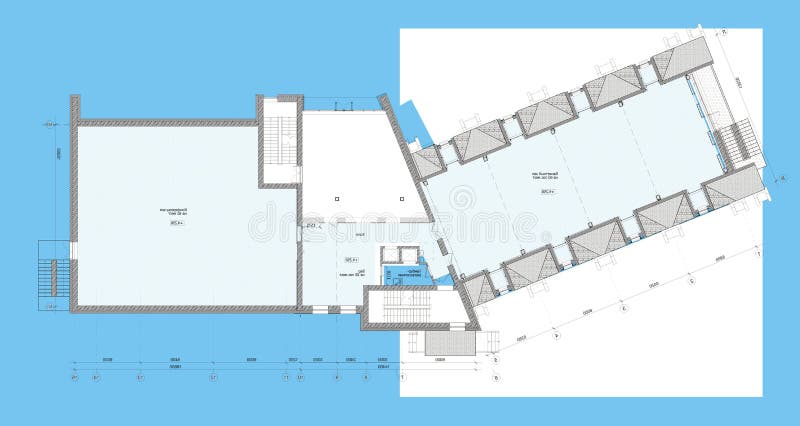 Plan Public Buildings stock illustration. Illustration of building ...